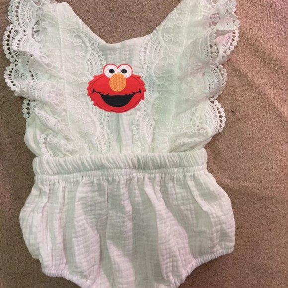 boutique | One Pieces | Elmo Dress Outfit Romper Clothes Jumpsuit ...